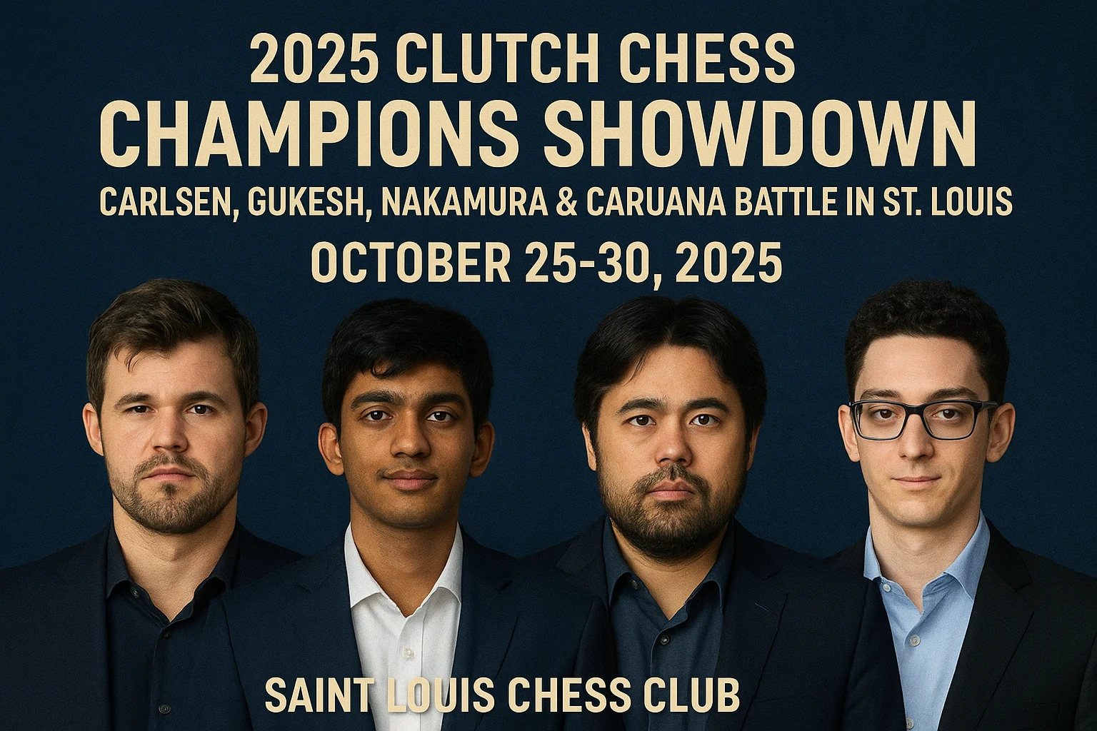 2025 Clutch Chess: Champions Showdown - Carlsen, Gukesh, Nakamura ...