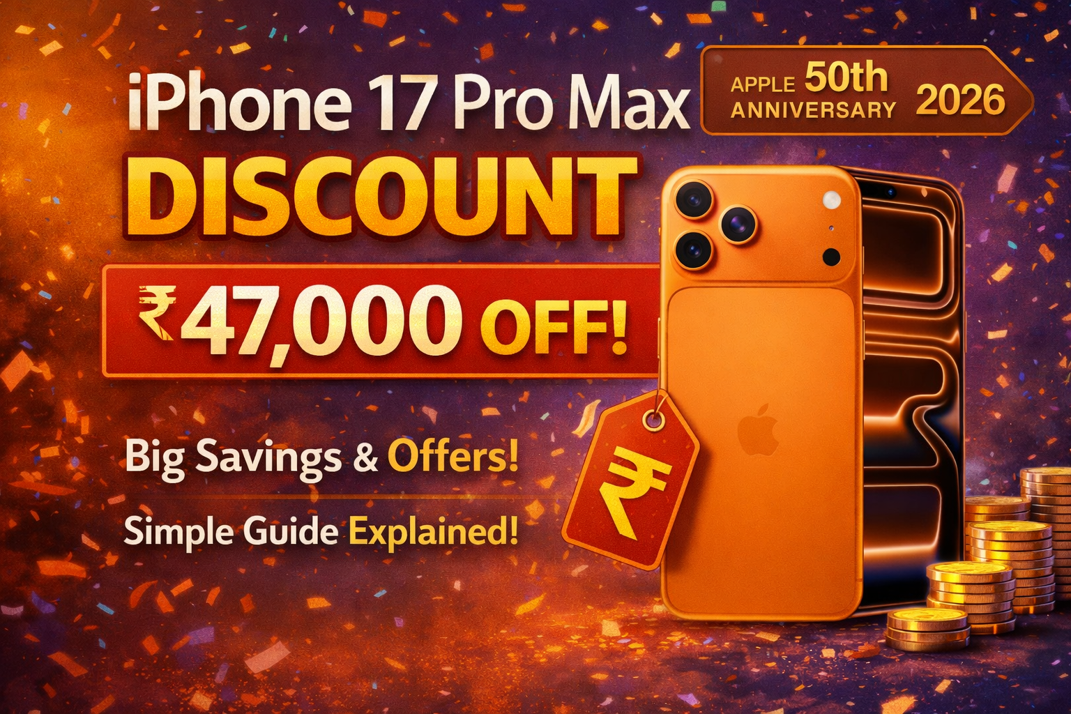 iPhone 17 Pro Max Discount: Apple’s 50th Anniversary Sale Explained ...